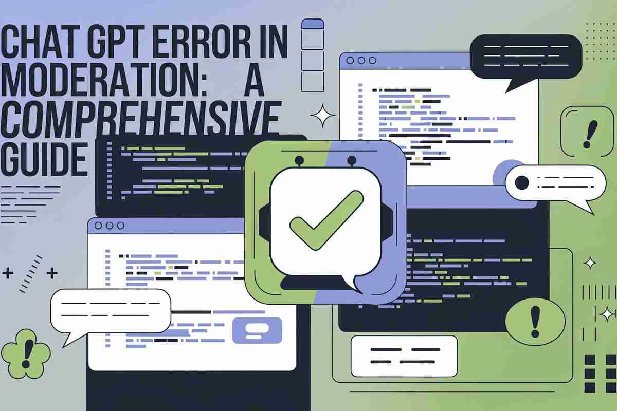 Understanding chat gpt error in moderation: Causes & Fixes