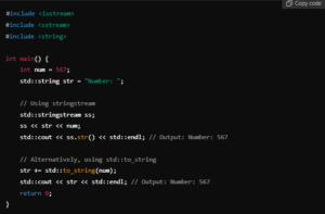 C++ String to Int Conversion Methods with Examples