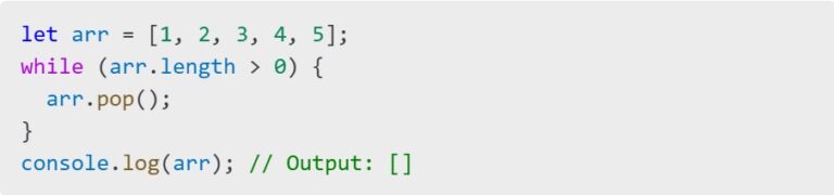 Javascript Clear Array Best Methods For Resetting Arrays