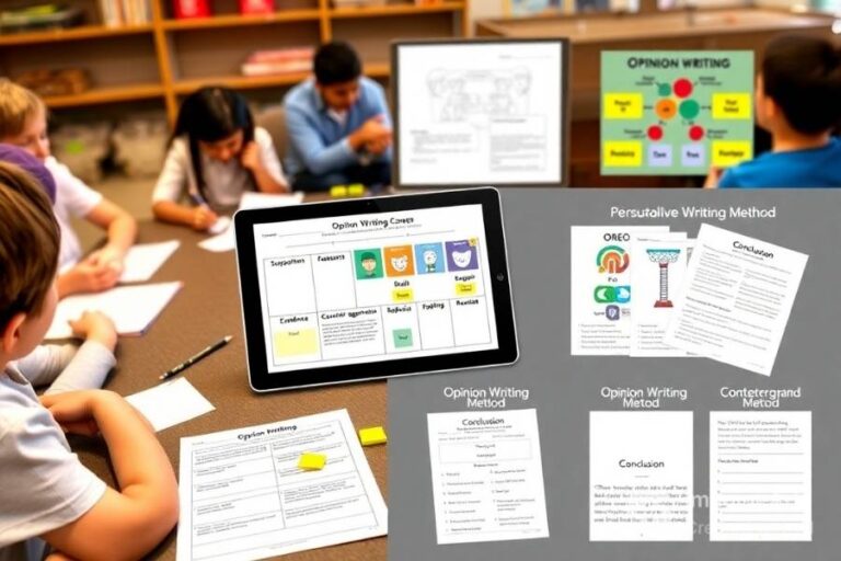Opinion Writing Graphic Organizer for Clear Ideas
