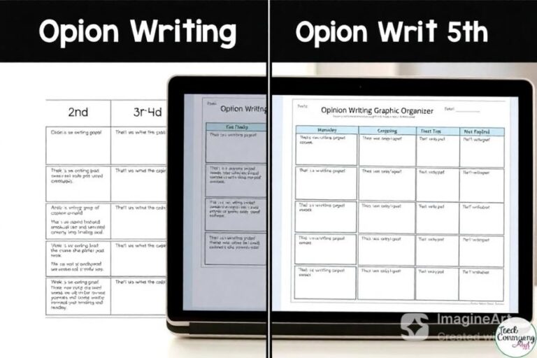 Opinion Writing Graphic Organizer for Clear Ideas