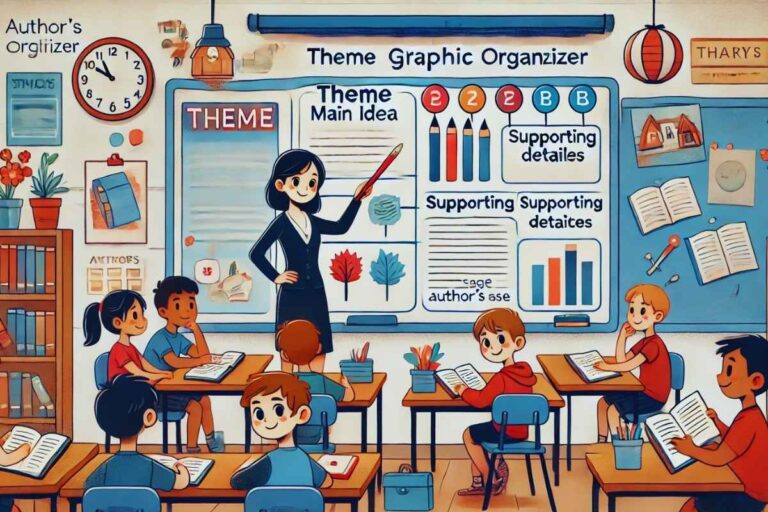 Theme Graphic Organizer: Simple Steps to Identify & Understand Story Themes