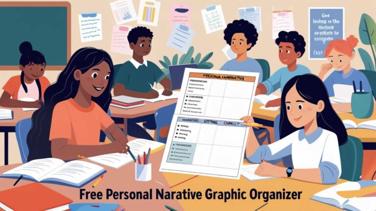 Free Personal Narrative Graphic Organizer : Guide for Students & Writers