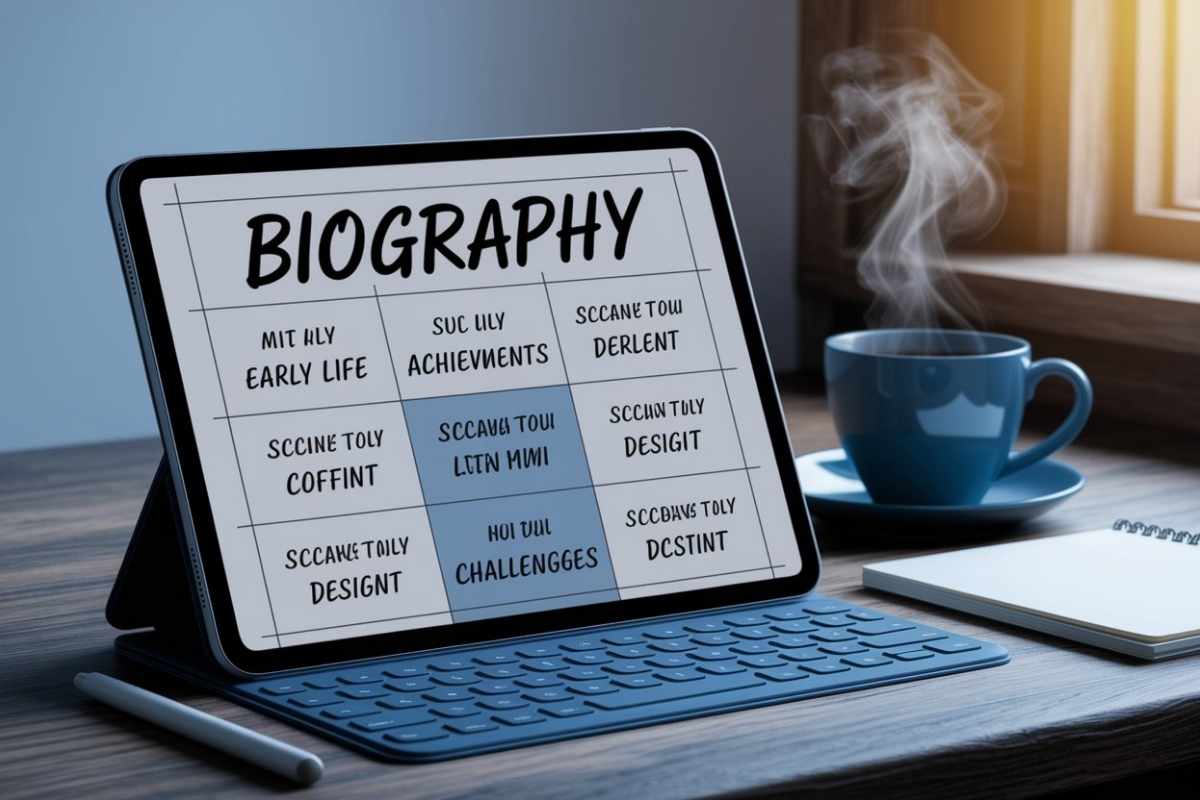 Biography Graphic Organizer for Life Stories