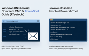 Windows DNS Lookup: Complete CMD & PowerShell Guide | Rteetech